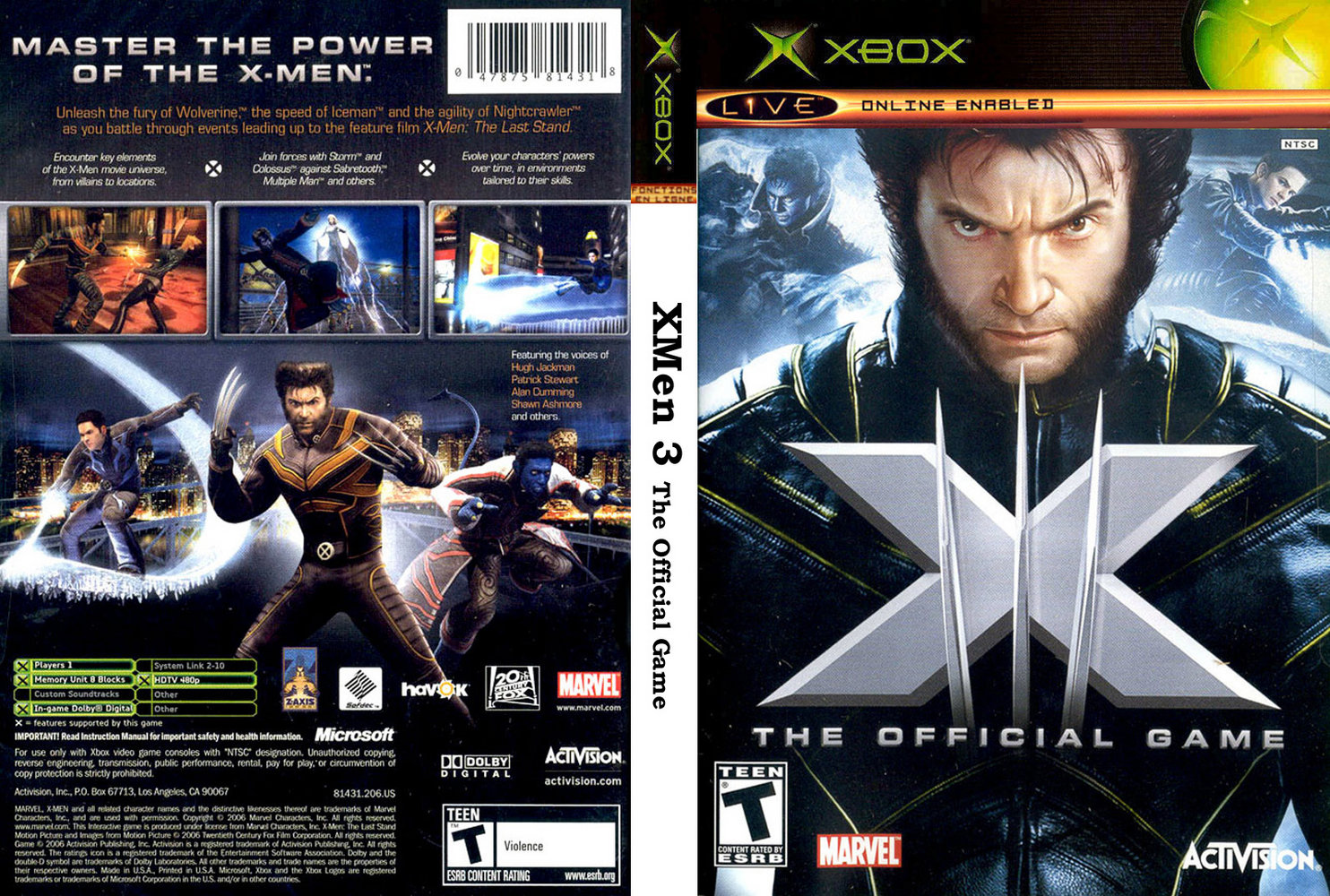 Game Zone: X MEN 3 THE OFICIAL GAME